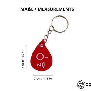 Blood Type Keychain With NFC Chip – Personalized Emergency Contact ...