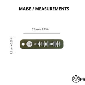 Personalised Spotify Code Keychain | 24 Colour Options for Individual Design | Eco-friendly 3D ...