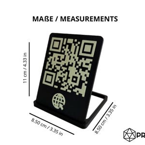 Customizable 3d-printed QR Code Badge With Stand | WLAN, Web, Crypto ...