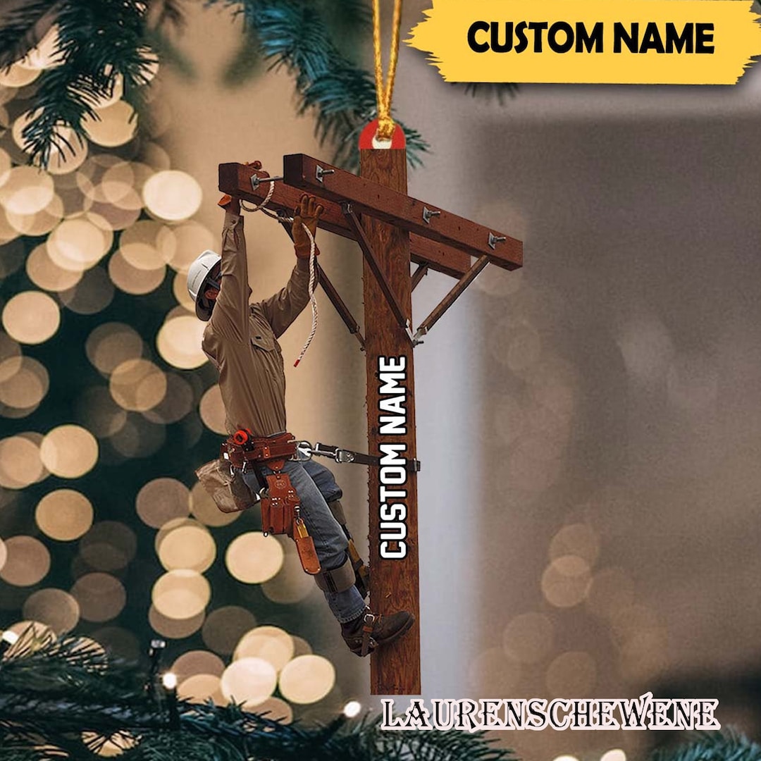 Personalized Lineman Outfit Ornaments Gift for Lineman - Etsy Canada