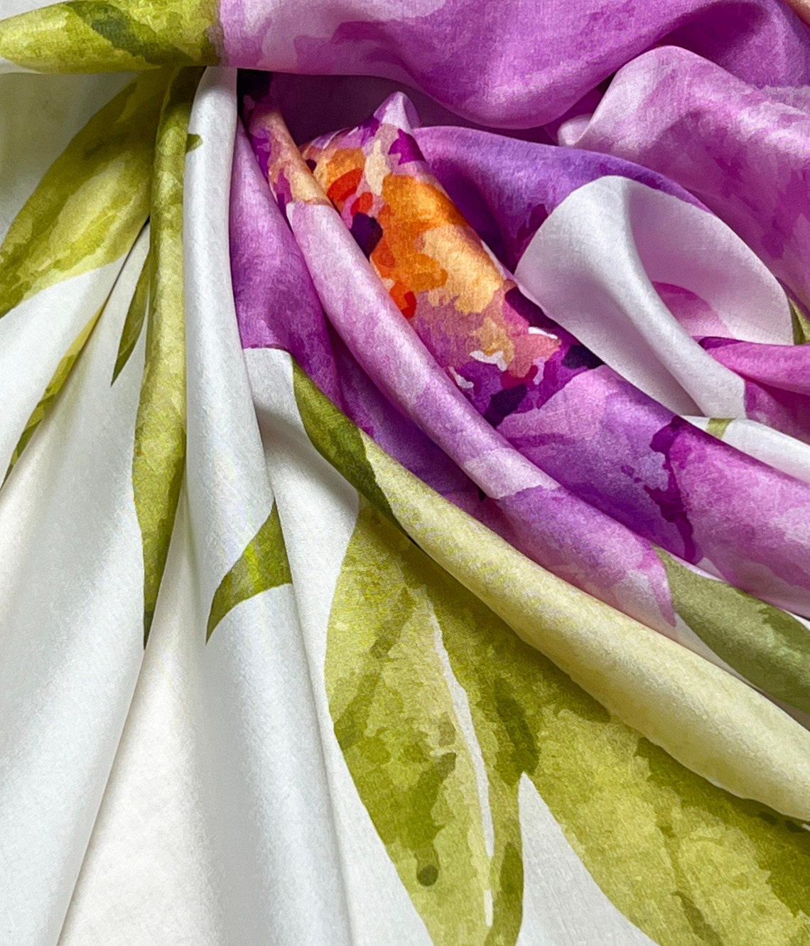Silk Scarf for Women, Silk Hair Scarf, 39x39 Inch Large Size - Etsy