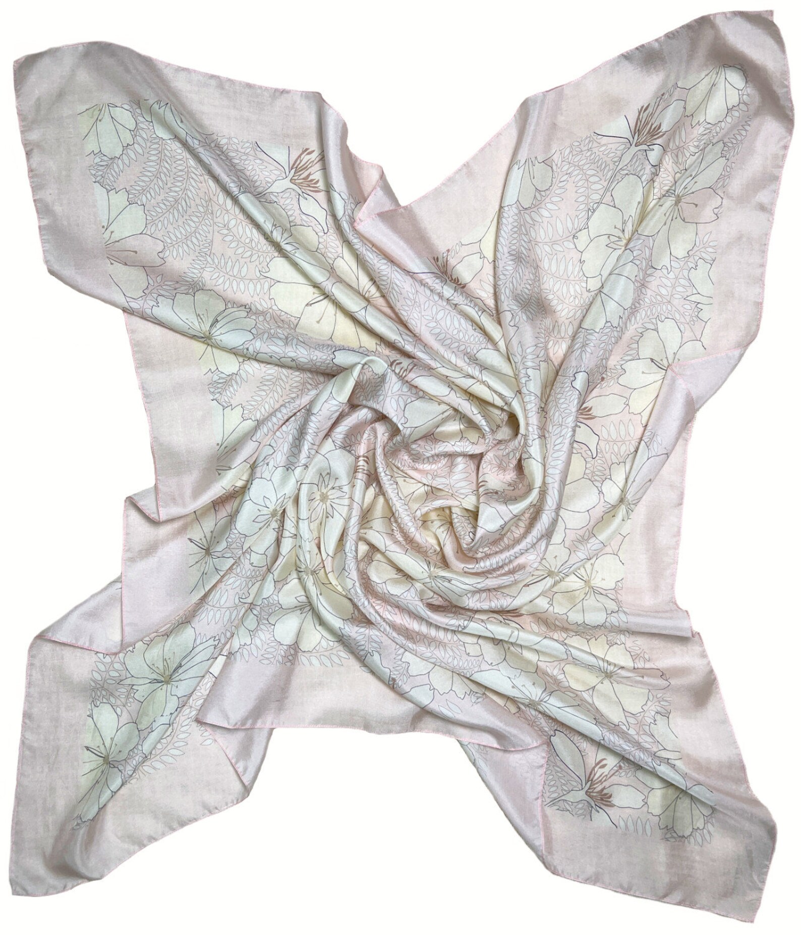 Silk Scarf for Women, Silk Hair Scarf, 39x39 Inch Large Size - Etsy
