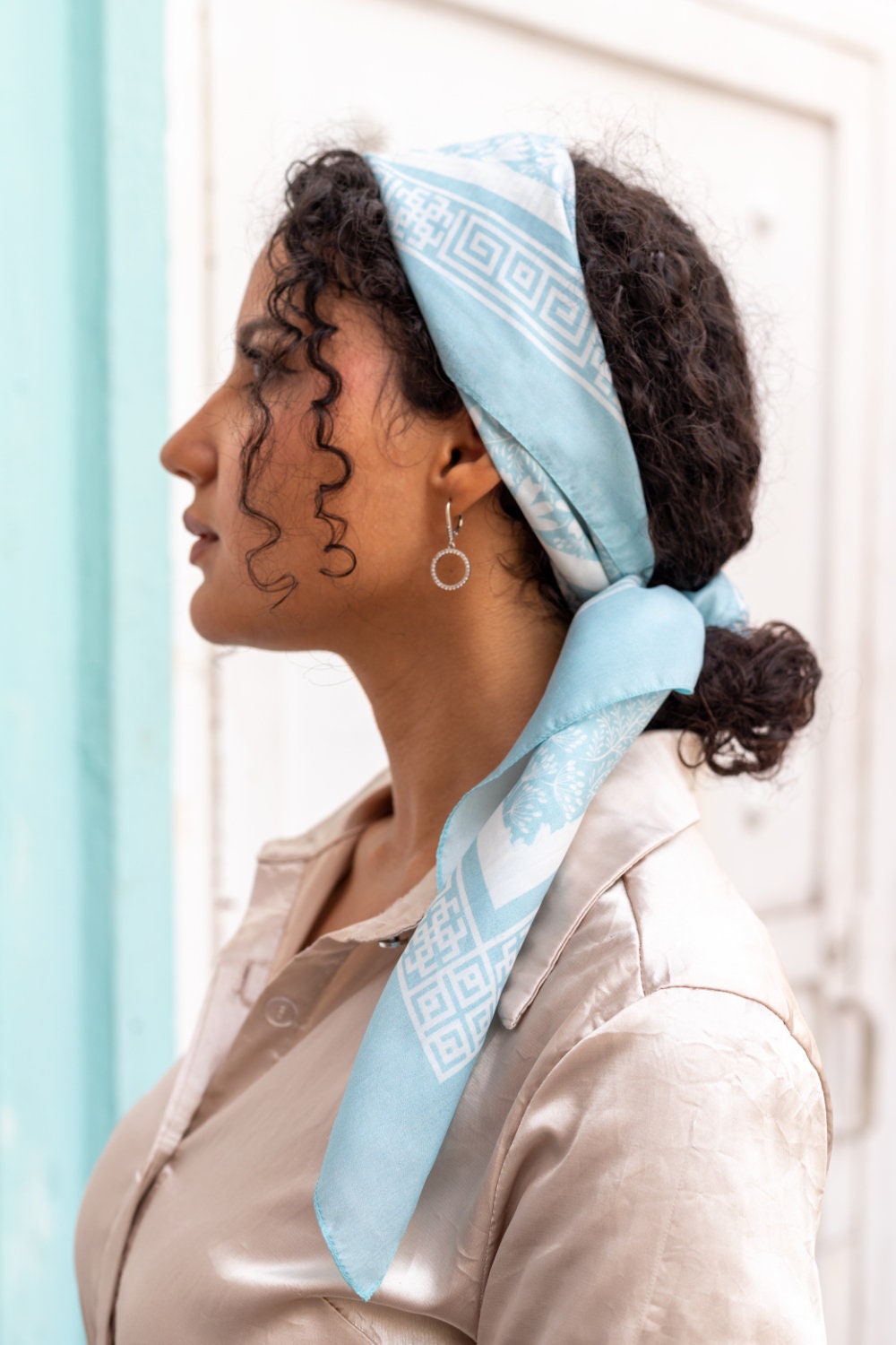 Silk Scarf for Women, Silk Hair Scarf, 39x39 Inch Large Size - Etsy