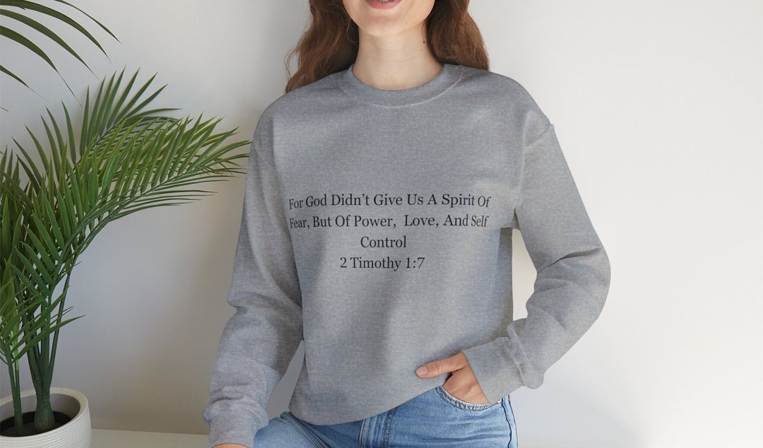 Christian Sweatshirt, Bible Scripture Sweatshirt, Christian Gift ...