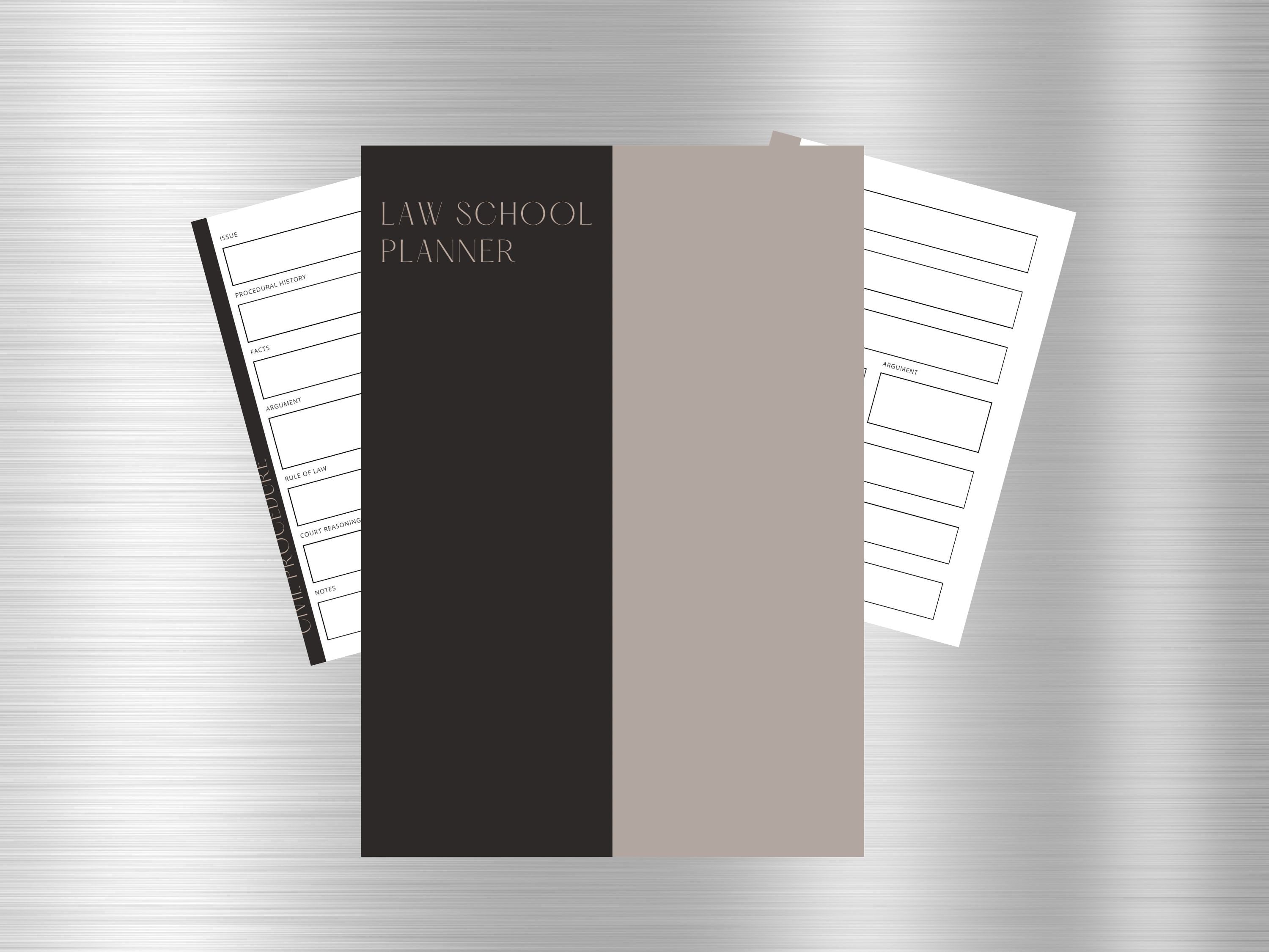 Law School Templates Law School Planner Digital and Printable Studying ...