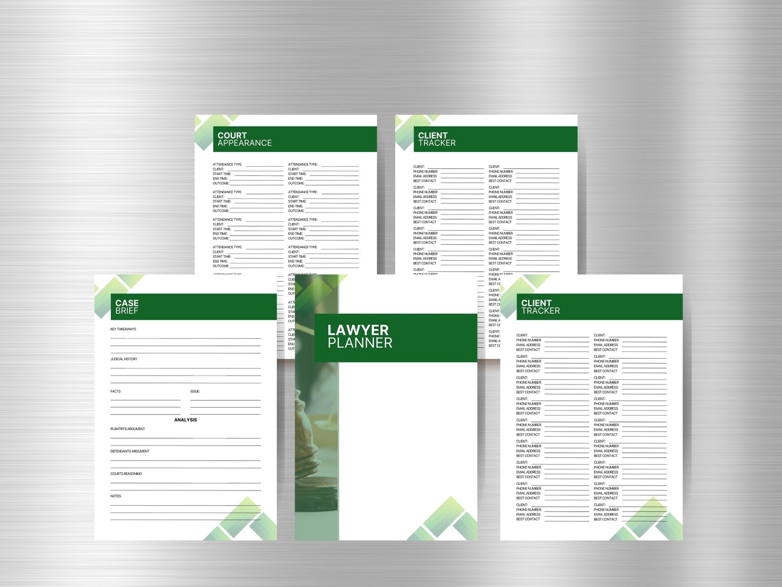 Attorney Planner | Printable Lawyer Organizer | Digital Download ...