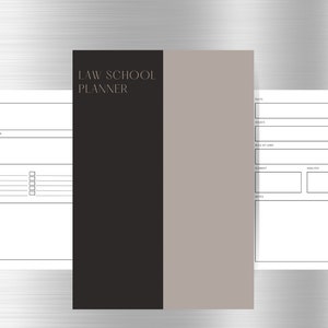 Law School Templates Law School Planner Digital and Printable Studying ...