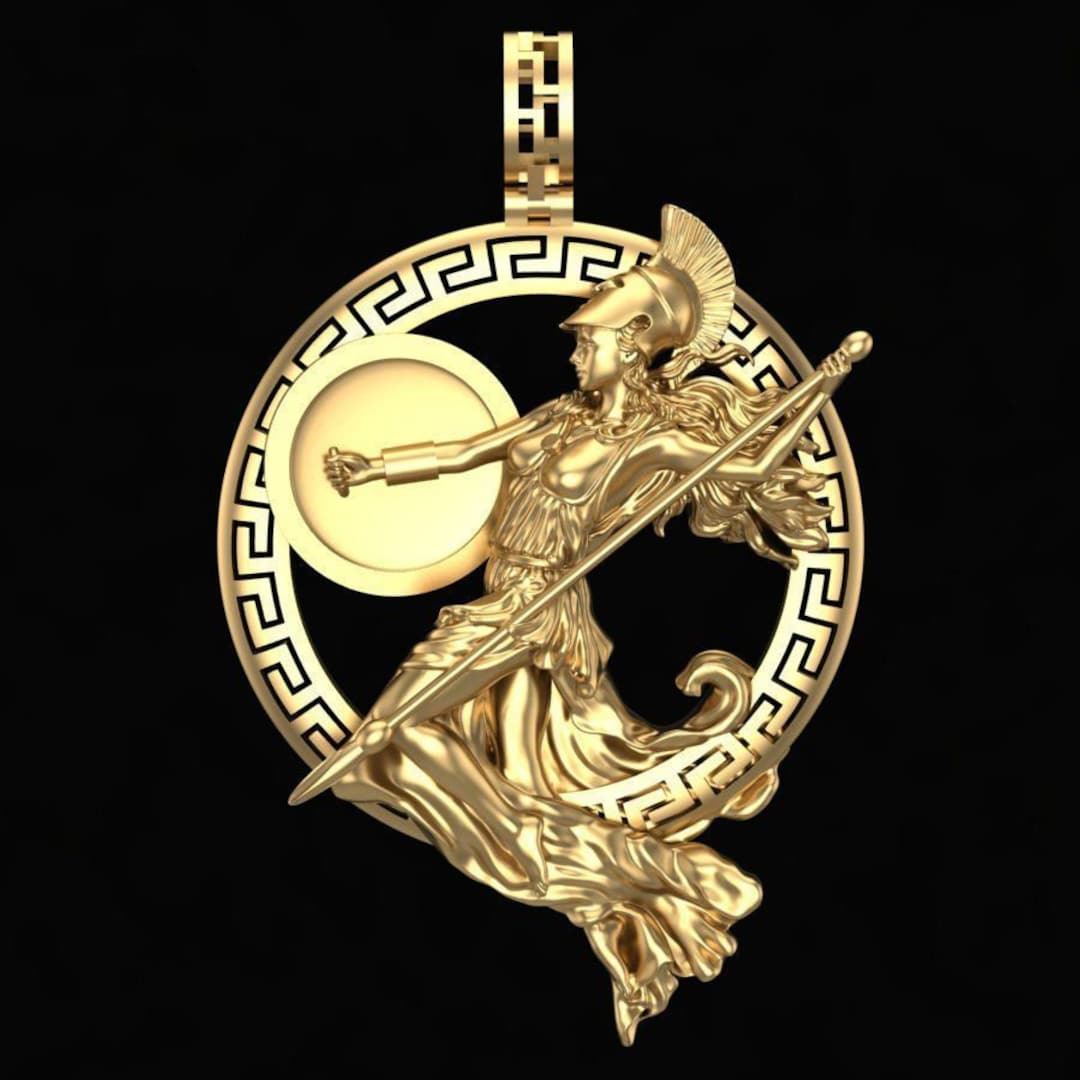 Goddess Athena Pendant Anniversary Gift Birthday Gift Greek Mythology ...