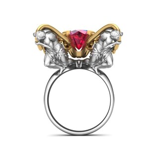 Tug of Fire Ring Unisex Fire Flame Ring Biker Ring Divine Fire Sign ...