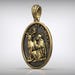 14KT Gold Plated Saint Hubert Medal Pendant for Him and Her Anniversary ...