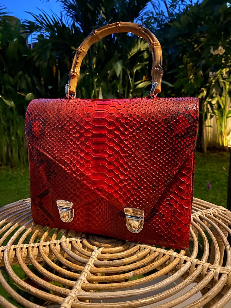 Genuine Python Bag New Style - Etsy