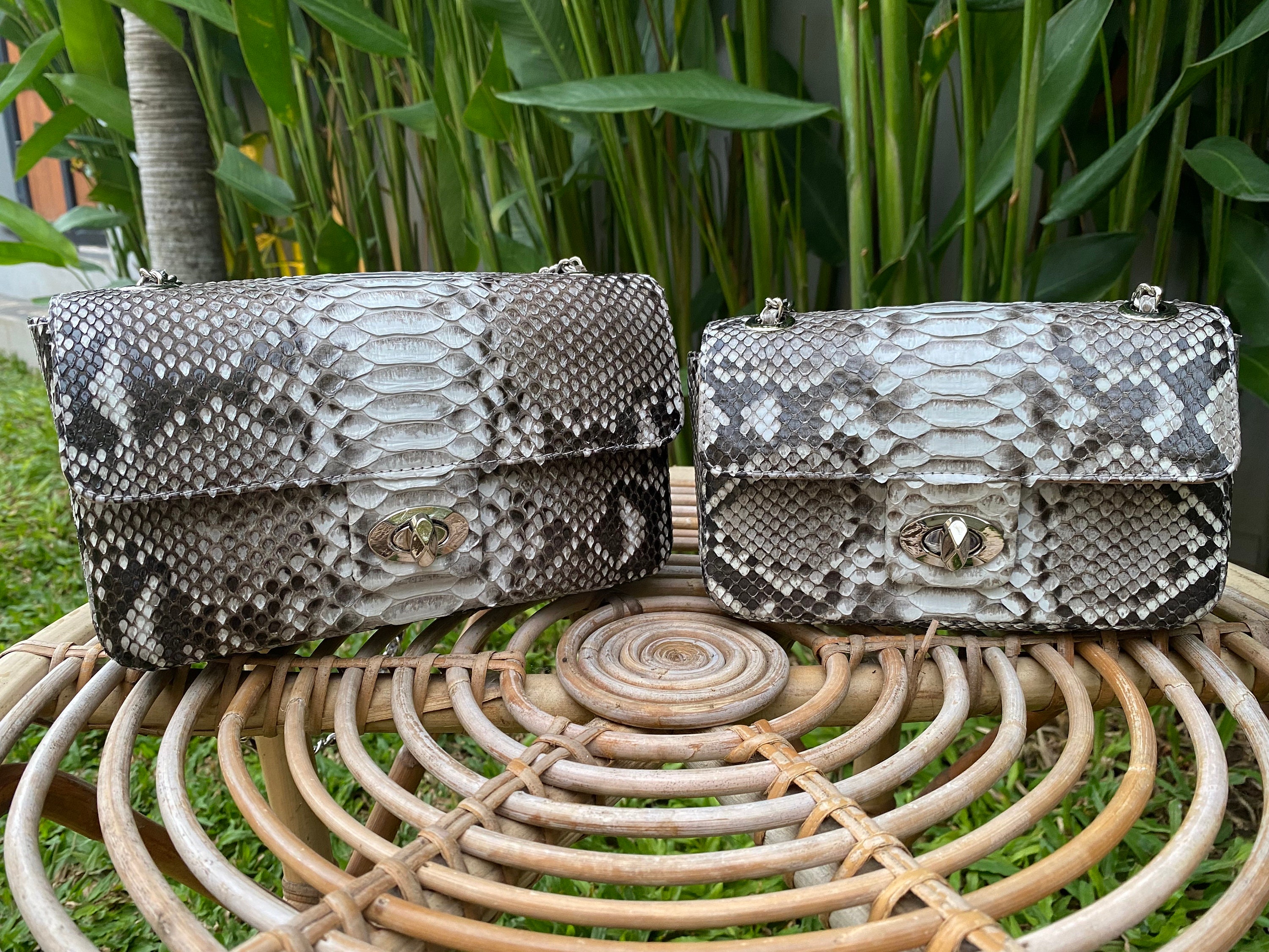 Genuine Python Bag - Etsy Genuine Python Bag - Etsy