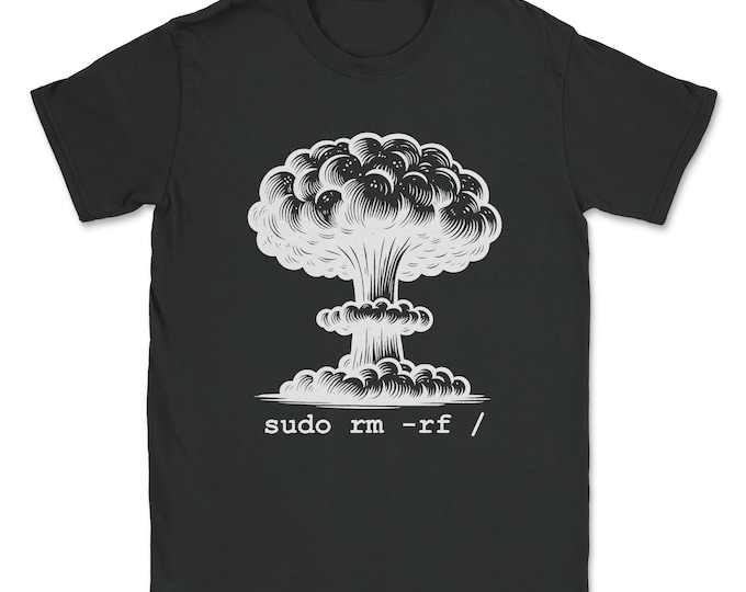 Linux Shirt, Sudo Rm Rf Tshirt, Funny Linux Gift, Ubuntu T Shirt ...
