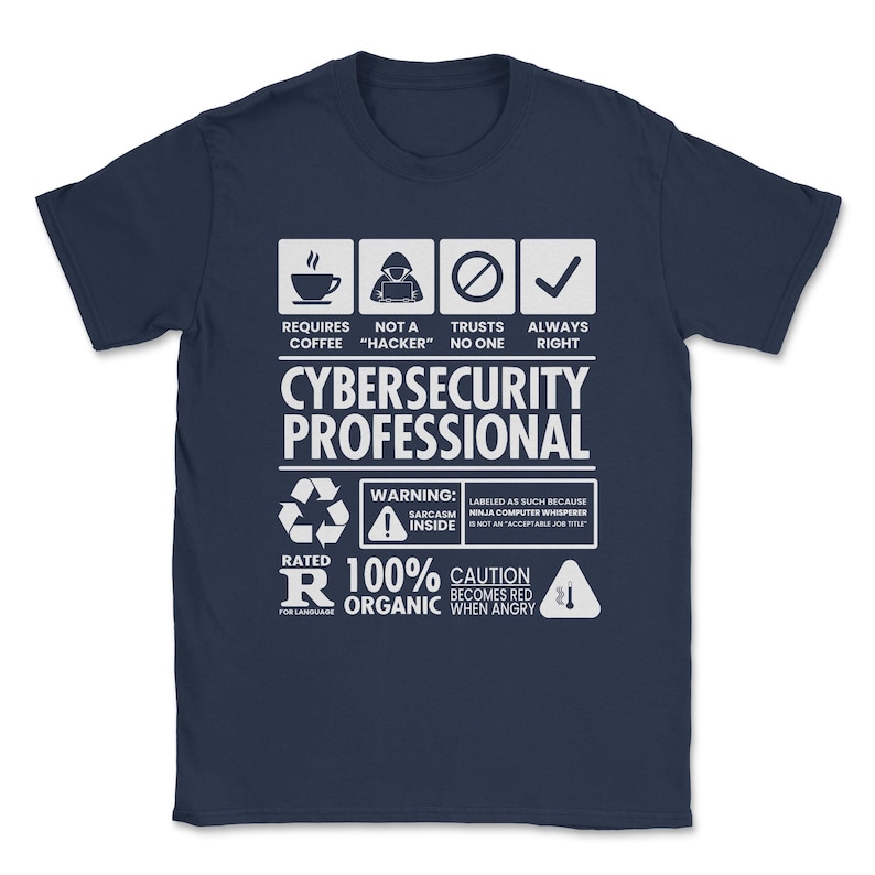 Cybersecurity Network Engineer Analyst Cyber Security Data Unisex T ...