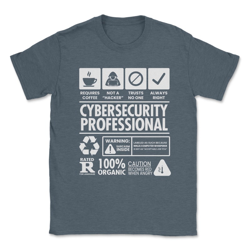 Cybersecurity Network Engineer Analyst Cyber Security Data Unisex T ...