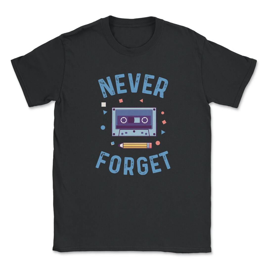 Never Forget Cassette Tape and Pencil - Vintage 80s 90s Gift - 30th ...