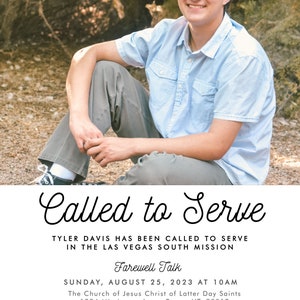 LDS Mission Farewell Invitation Missionary Announcement - Etsy