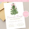 Four-ever a Princess Birthday Invite Princess Party Girls Fourth ...