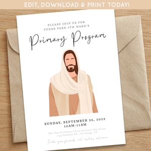 LDS Primary Program Invitation Bundle With Comment Card, Invite ...