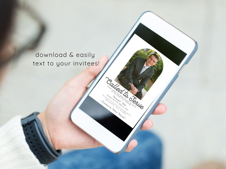 LDS Mission Farewell Invitation | Modern Missionary Announcement ...