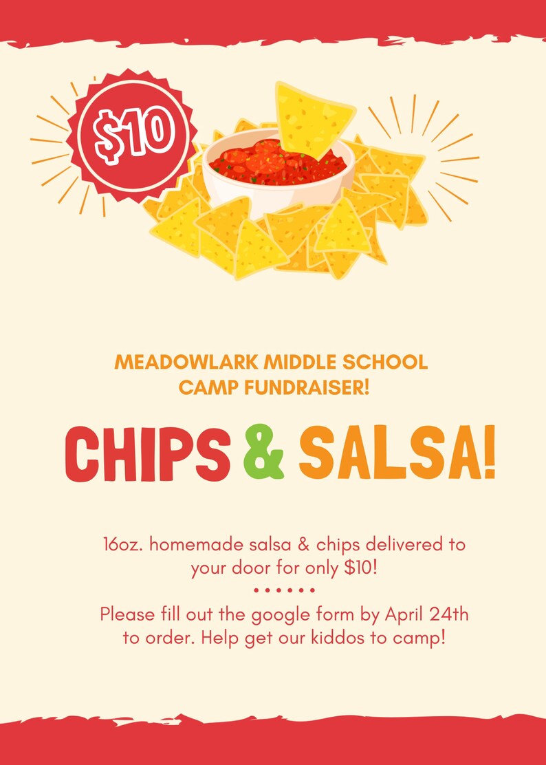 Chips and Salsa Fundraiser | Young Womens Young Mens Fundraiser Flyer ...