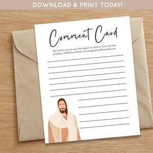 LDS Primary Program Invitation Bundle With Comment Card, Invite & Program | Primary Program ...