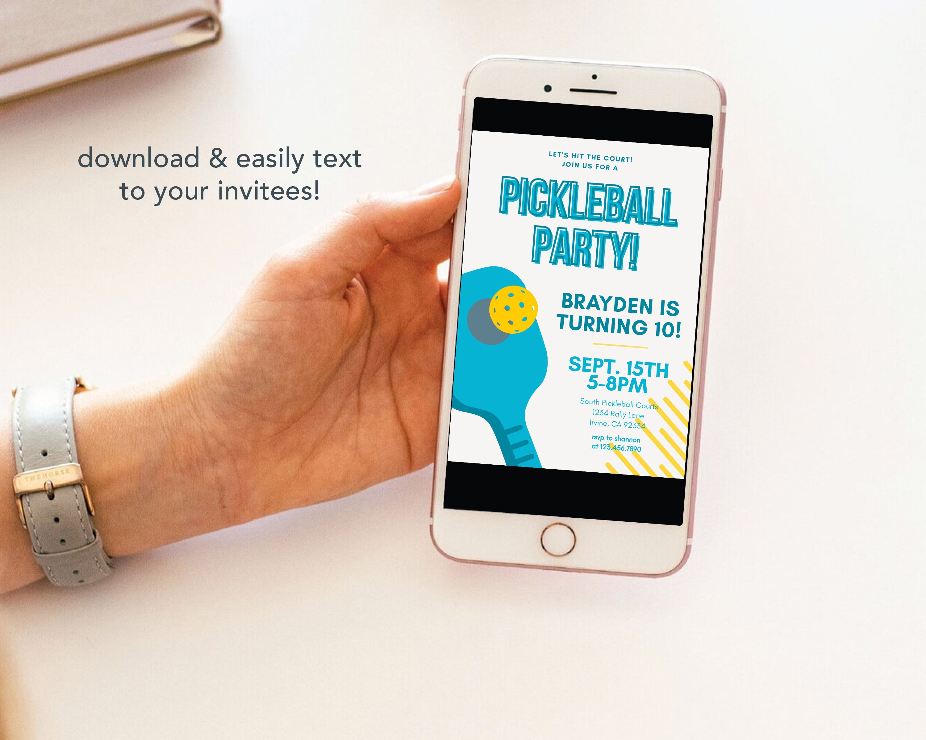 Pickleball Invite | Pickleball Birthday Party Invite | Boys Birthday ...