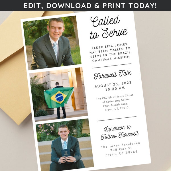 Lds Mission Home Invitation - Etsy