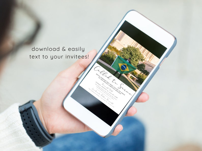 LDS Mission Farewell Invitation | Missionary Announcement | Editable ...