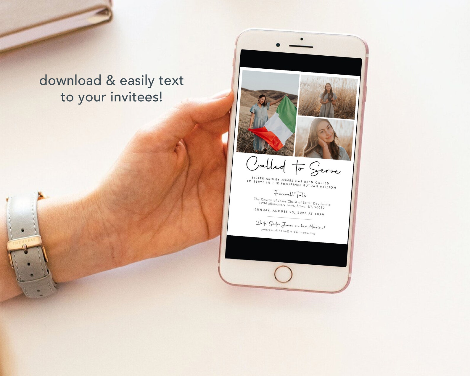 LDS Mission Farewell Invitation | Sister Missionary Announcement ...