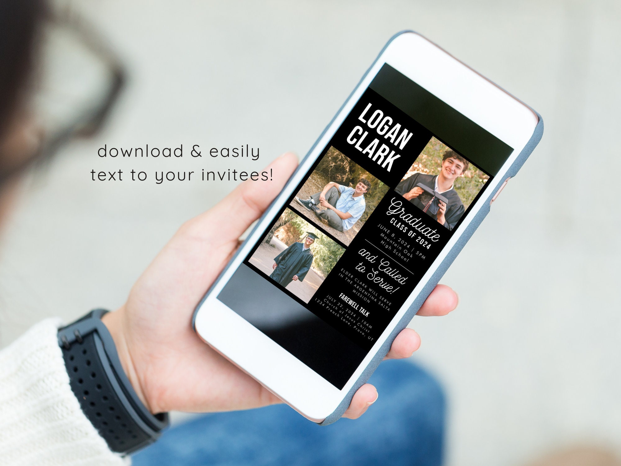 Graduation and Mission Combo Announcement | LDS Mission Farewell ...