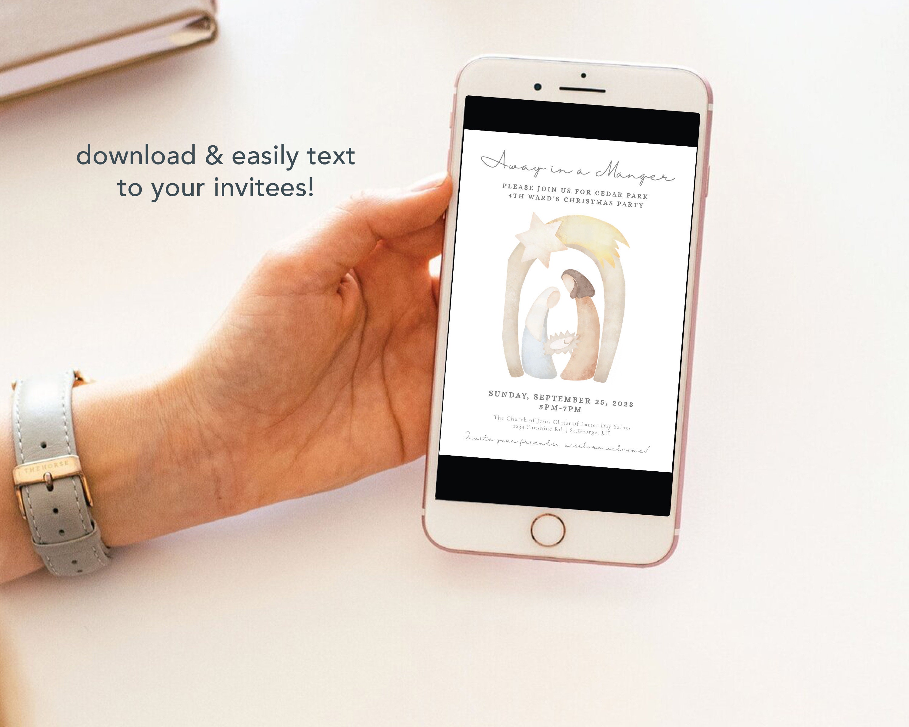 LDS Ward Christmas Party Invitation | Ward Christmas Program Template ...