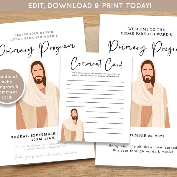 Lds Primary Program - Etsy