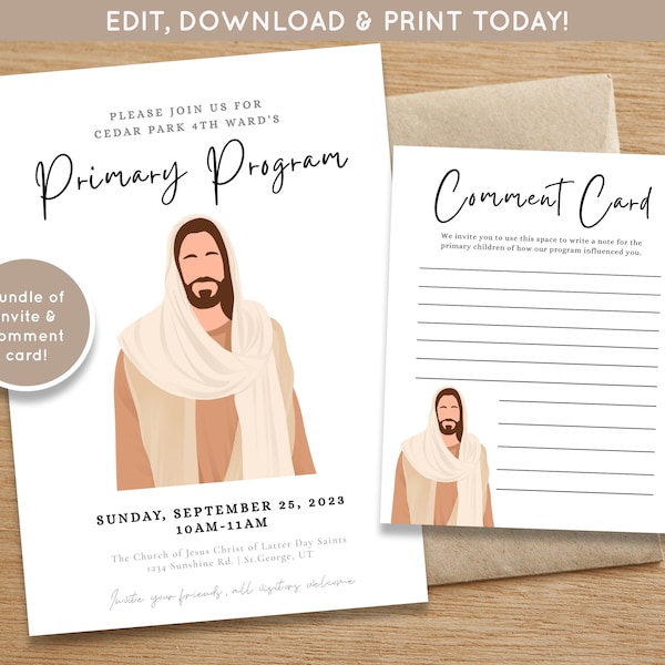 Lds Primary Program - Etsy