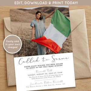 LDS Mission Farewell Invitation | Sister Missionary Announcement ...