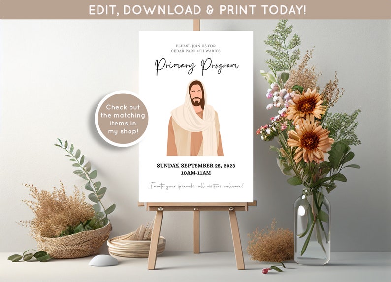 LDS Primary Program Invitation | Primary Program Template | Primary ...