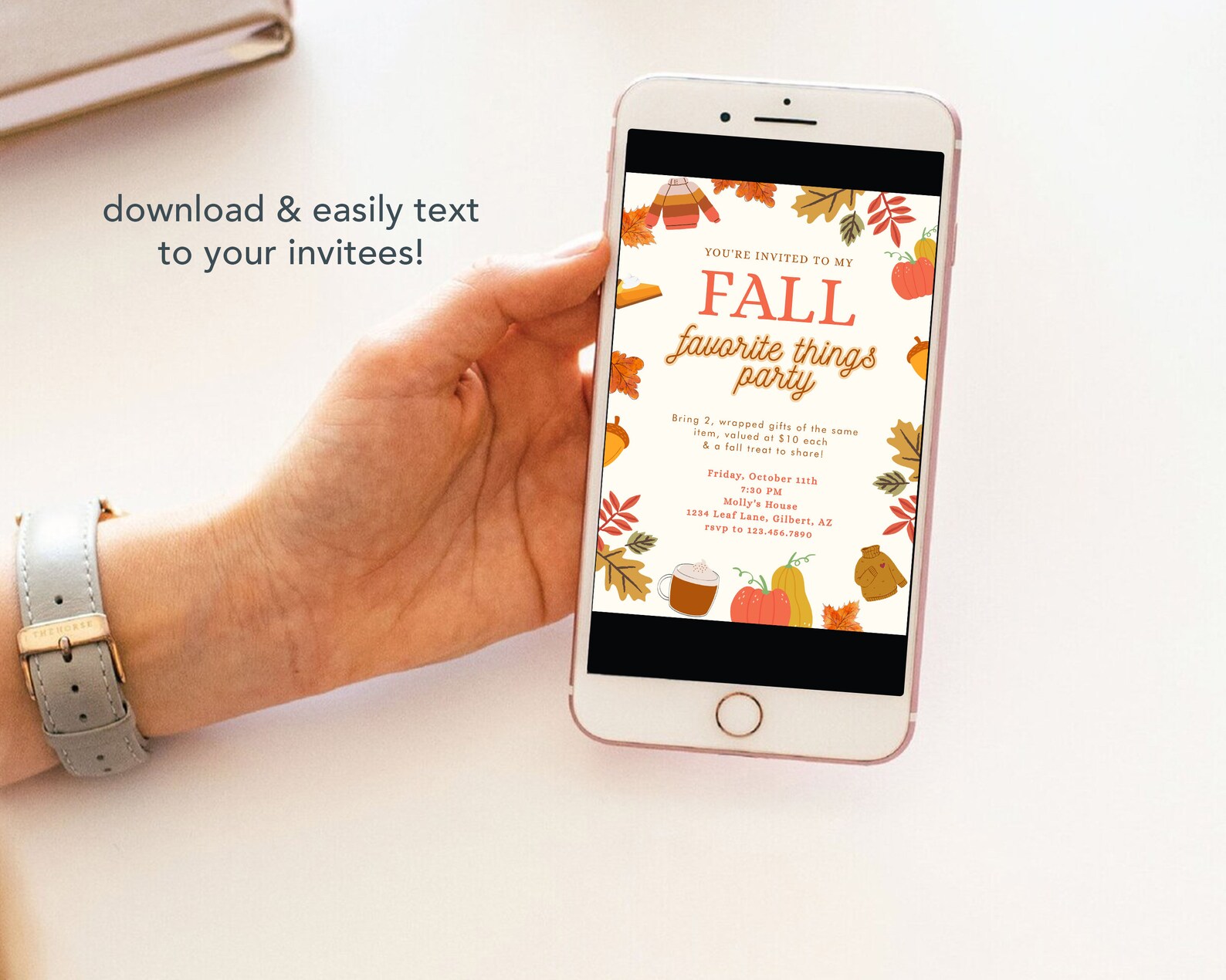 Fall Girls Night Invite | Fall Favorite Things Party Invite | Pumpkin ...