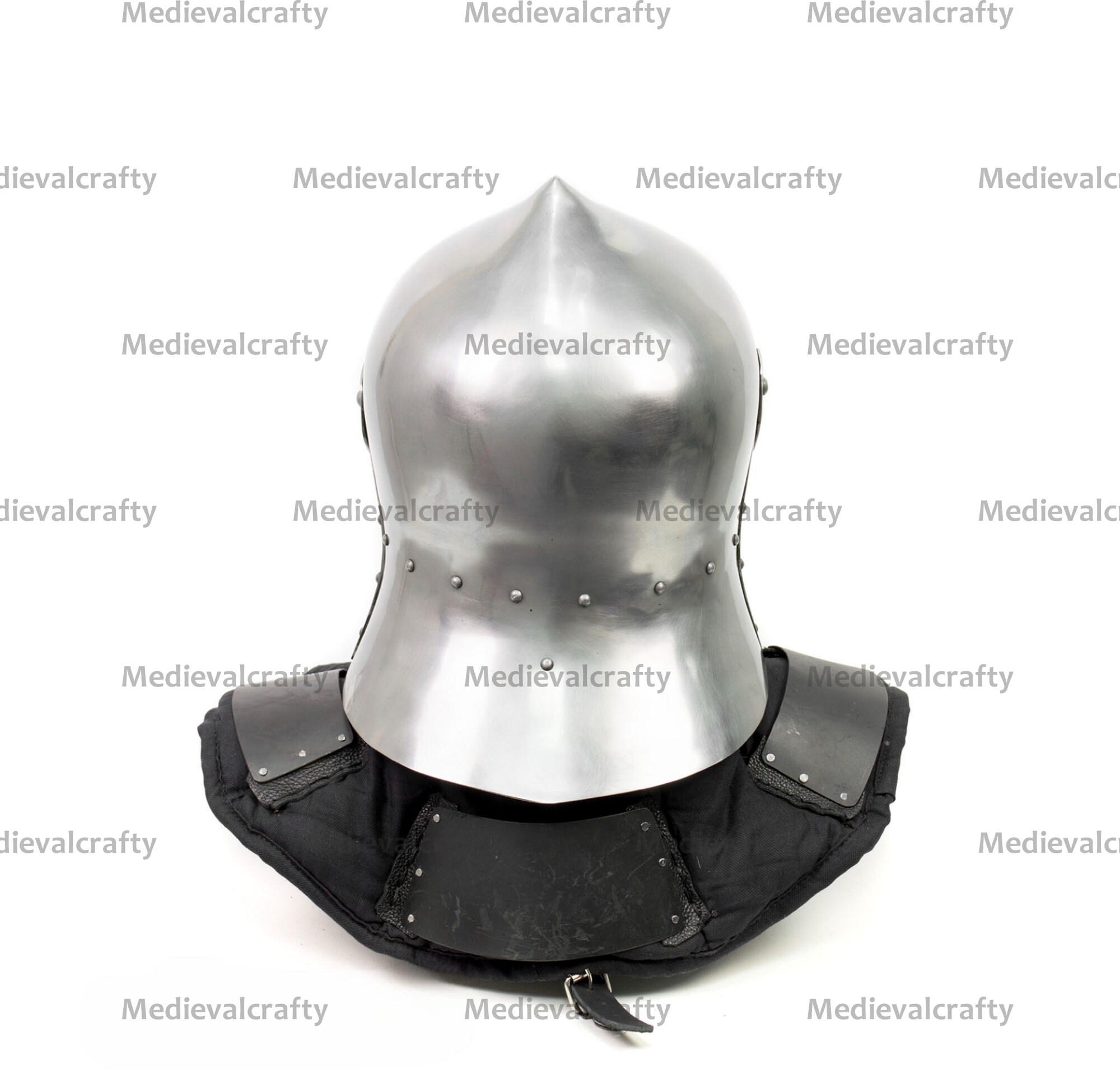 16 Gauge Medieval Functional Battle Combat Helmet Medieval Nurnberg Helmet Medieval Bacinet ...