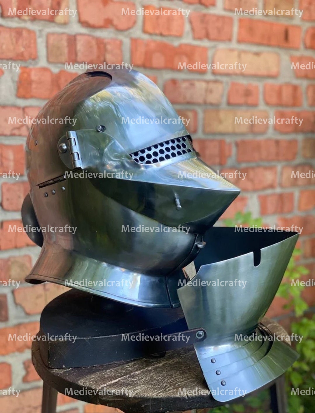 16 Gauge Medieval SCA Version Helmet Medieval Armet Closed - Etsy