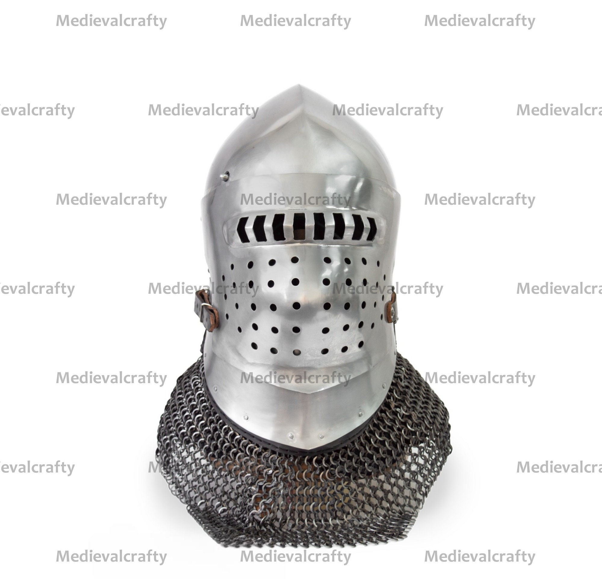 16 Gauge Medieval Grande Bascinet Helmet Medieval Bacinet - Etsy Australia