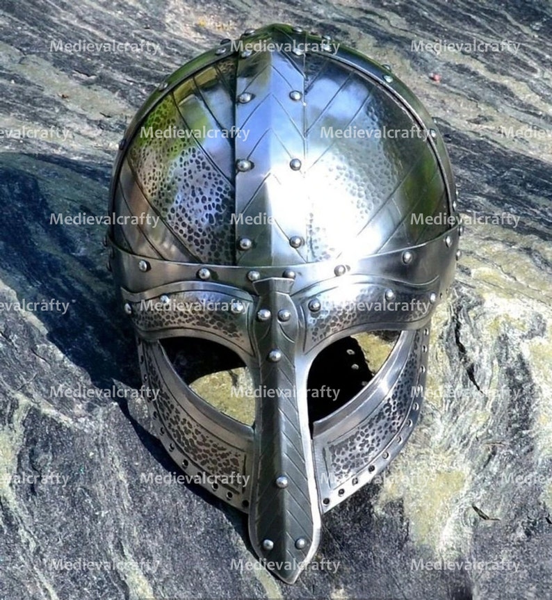 18 Gauge Steel Medieval NJORD Helmet Medieval Viking Nosal - Etsy