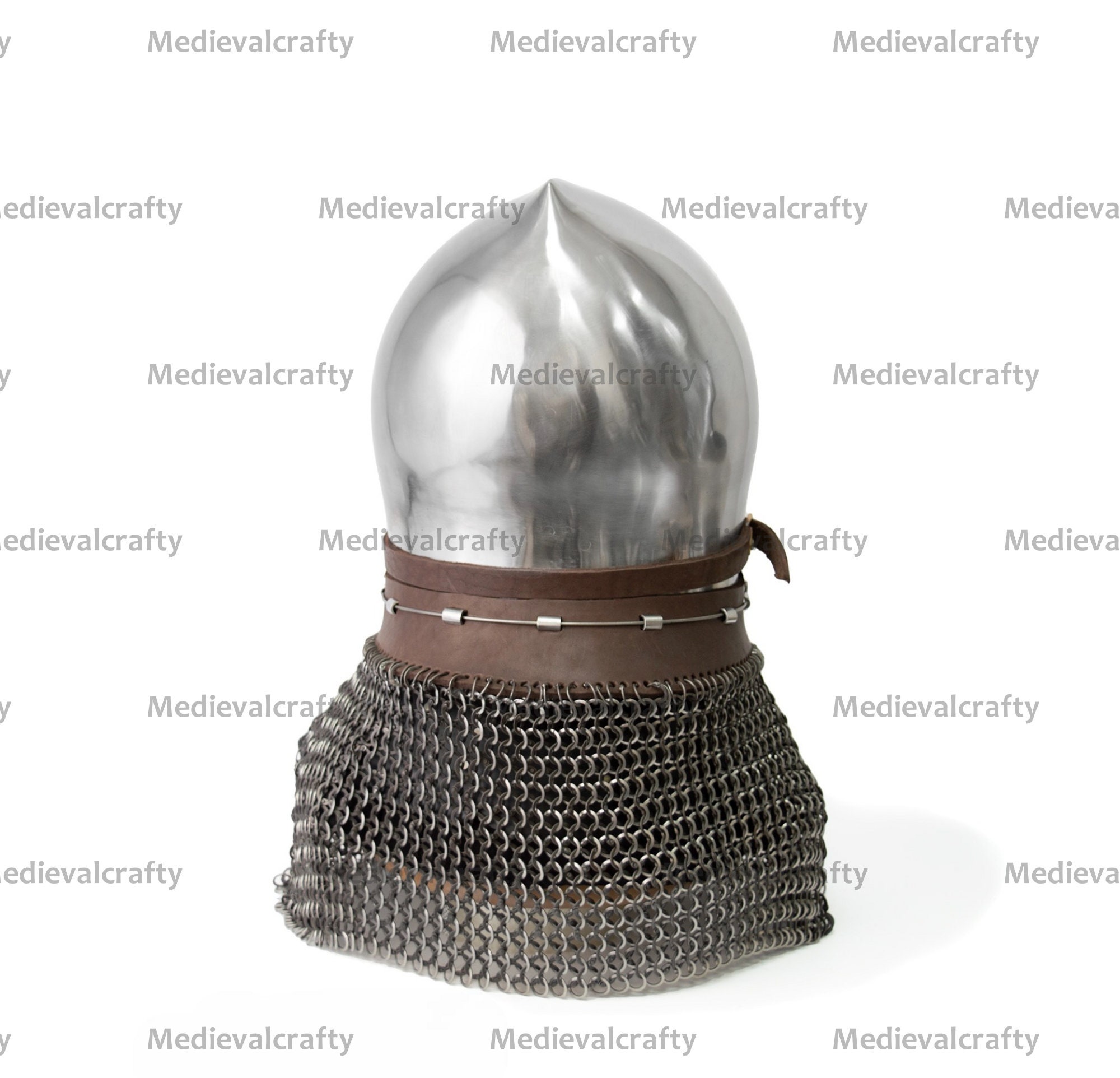 16 Gauge Medieval Nuremberg Helmet Medieval German Sallet Helmet Medieval German Bascinet Helmet ...