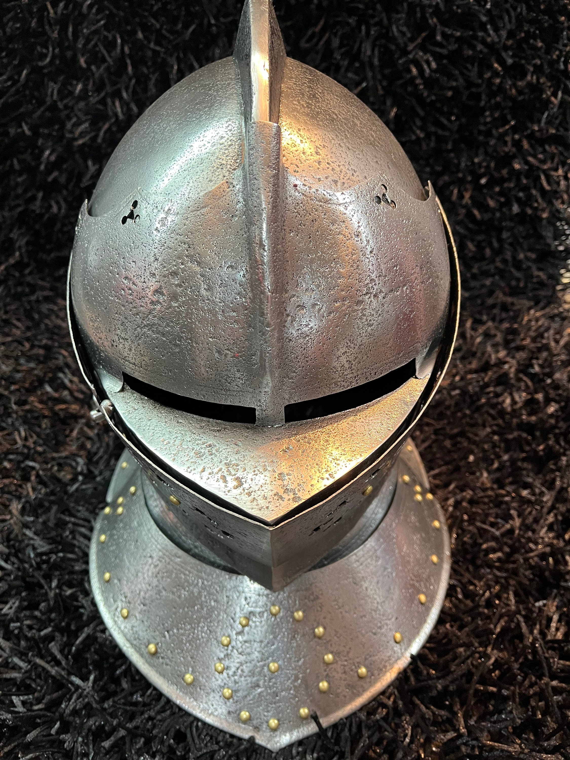 Medieval 18 Gauge Combat Closed Helmet Battlefield Tournament Helmet ...