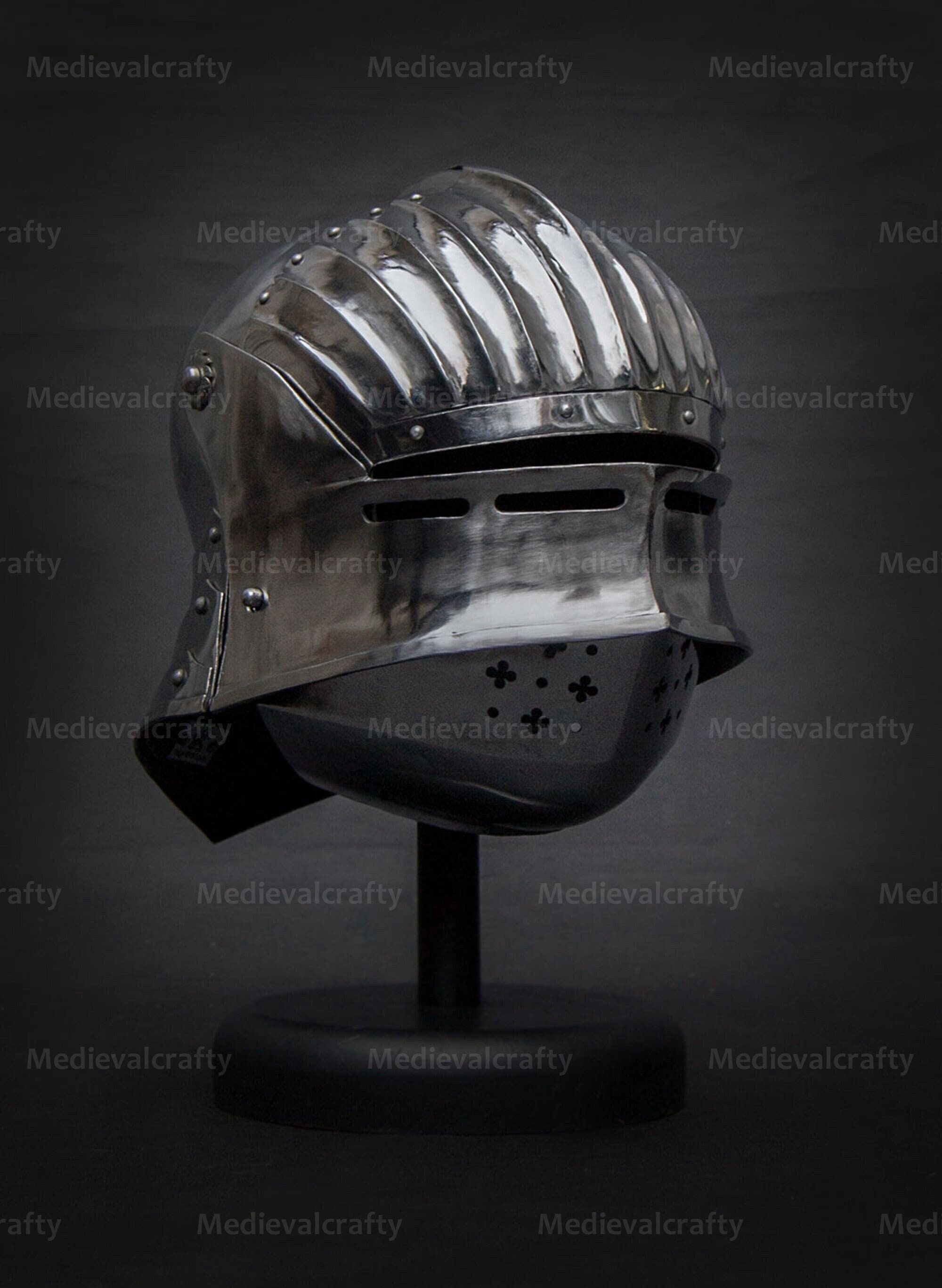 18GA Medieval Sallet Helmet Medieval German Salleta Helmet Medieval ...