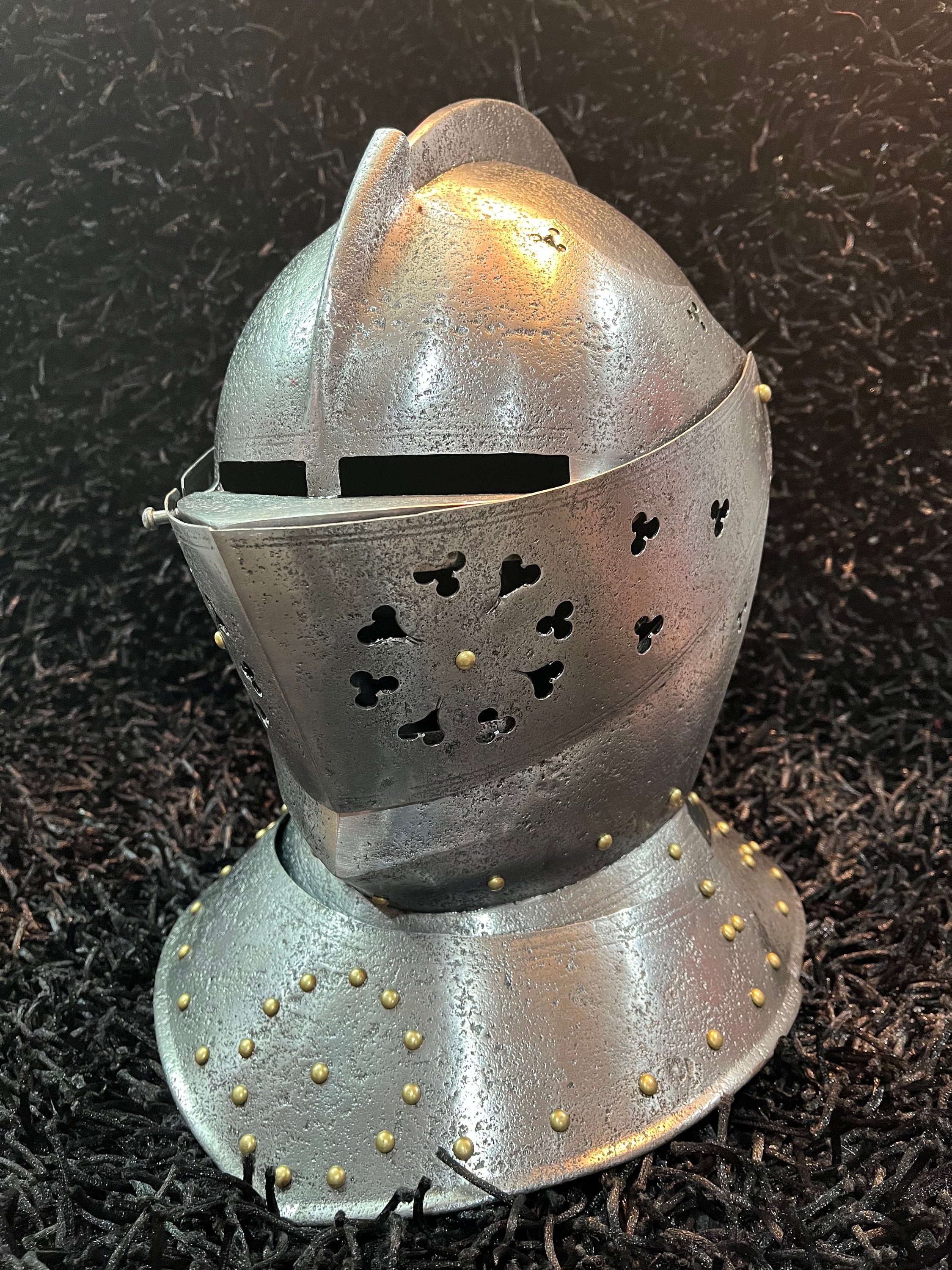 Medieval 18 Gauge Combat Closed Helmet Battlefield Tournament Helmet ...