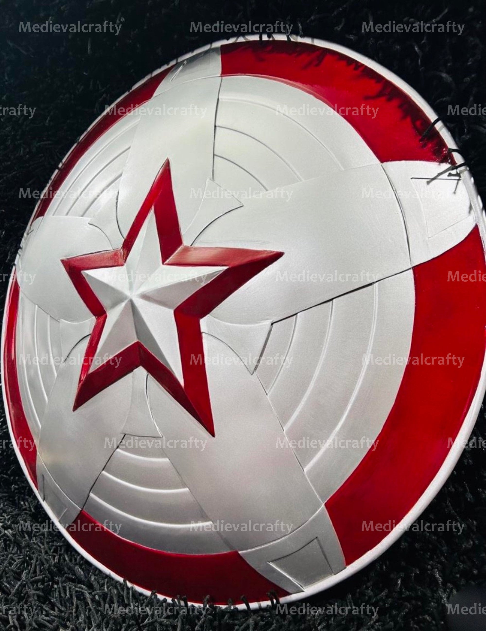 16 Gauge Medieval Red Guardian Shield Replica Luxury Metal - Etsy