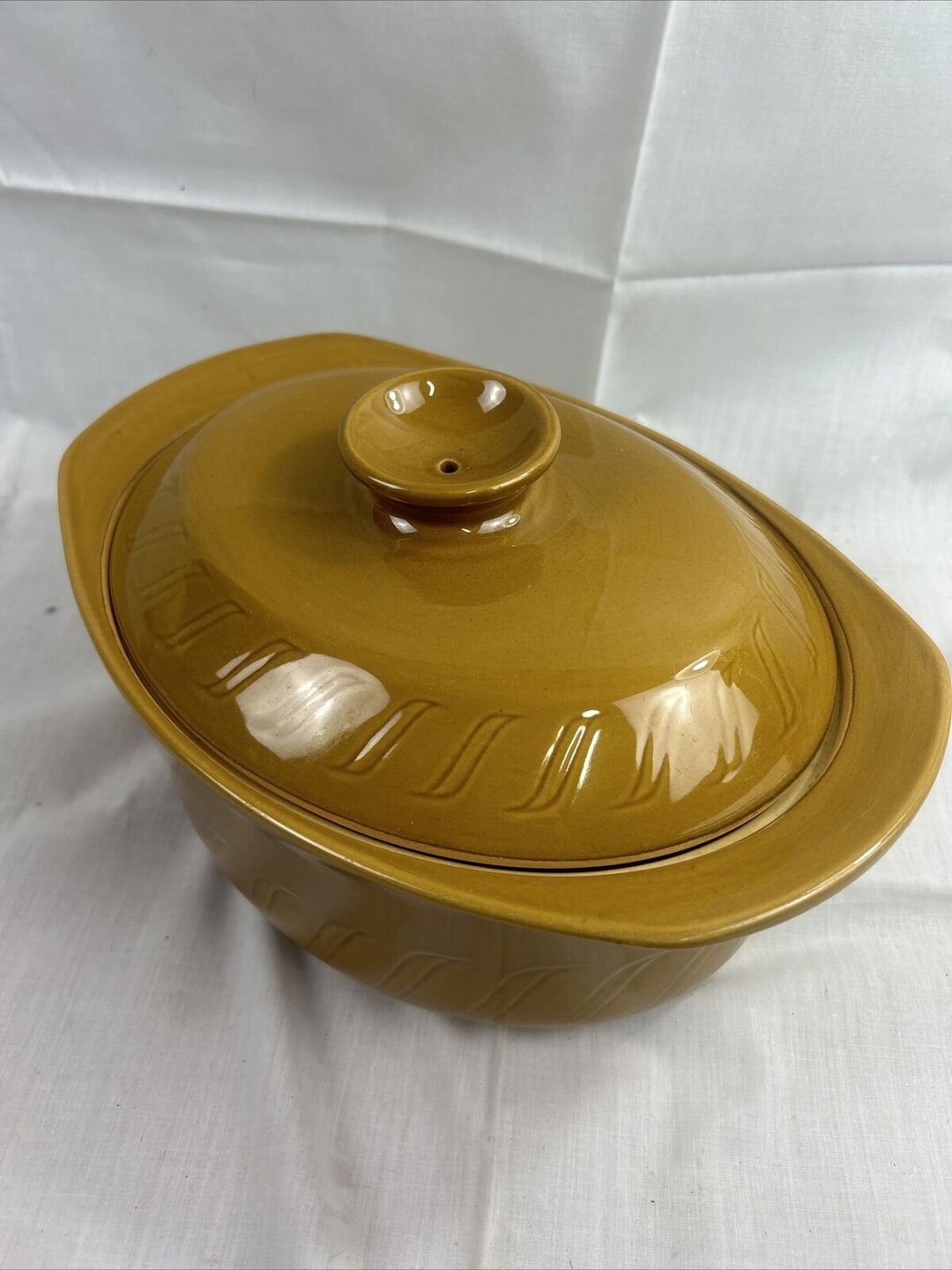Vintage Hogarth T.g. Green Oval Oven Cornish Dish Terra Sigillata - Etsy