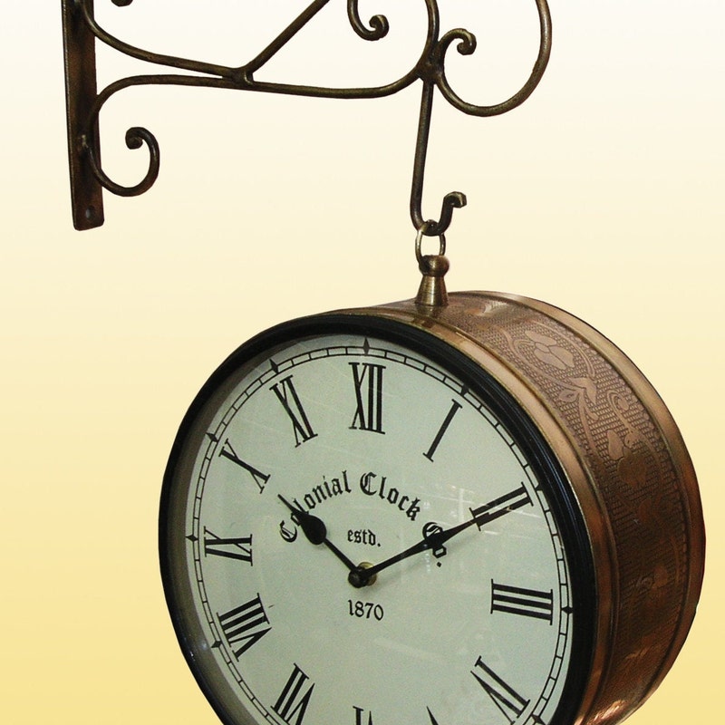 Double Sided Clock - Etsy