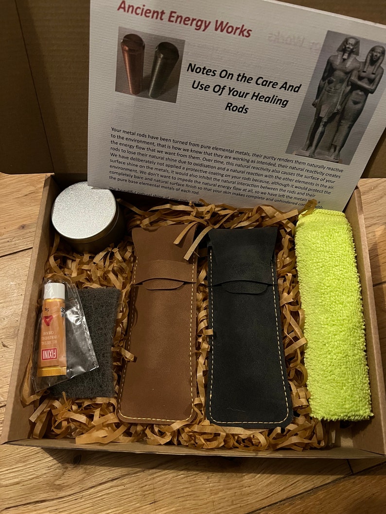 HOLLOW Healing Energy Rods pharoah/horus/maat. Copper and Zinc, Fill ...