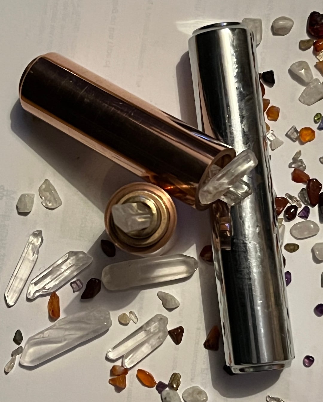 HOLLOW Healing Energy Rods pharoah/horus/maat. Copper and Zinc, Fill ...